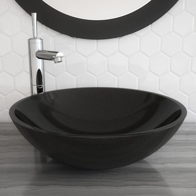 Roman Natural Sandstone Bathroom Vessel Sink - Ikou Inc.