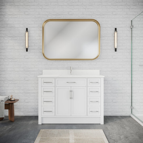 Brooklyn 48 Bathroom Vanity with Drawer Organizer - Ikou Inc.