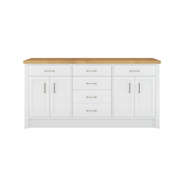 CAII 72 inch Solid Wood Buffet Cabinet - Ikou Inc.